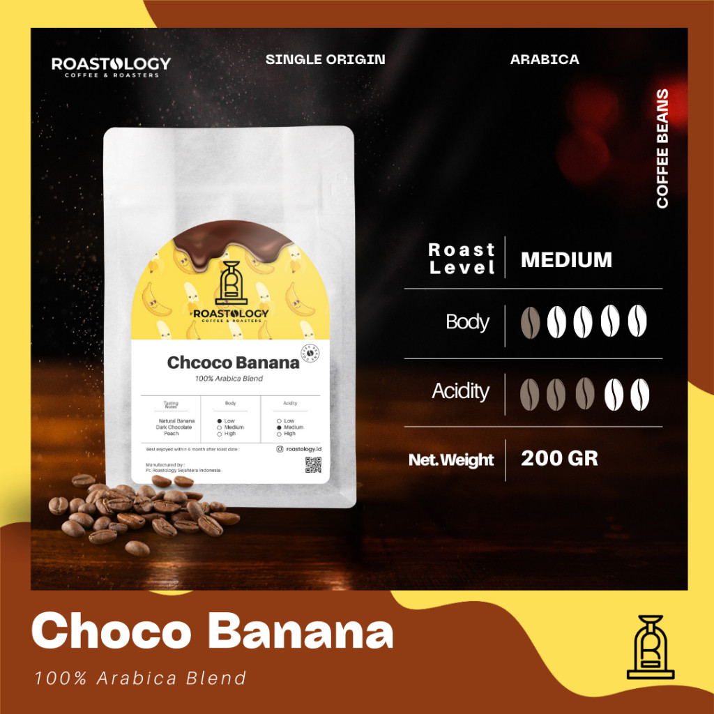 Jual Choco Banana Blend 200gr Biji Kopi | Shopee Indonesia