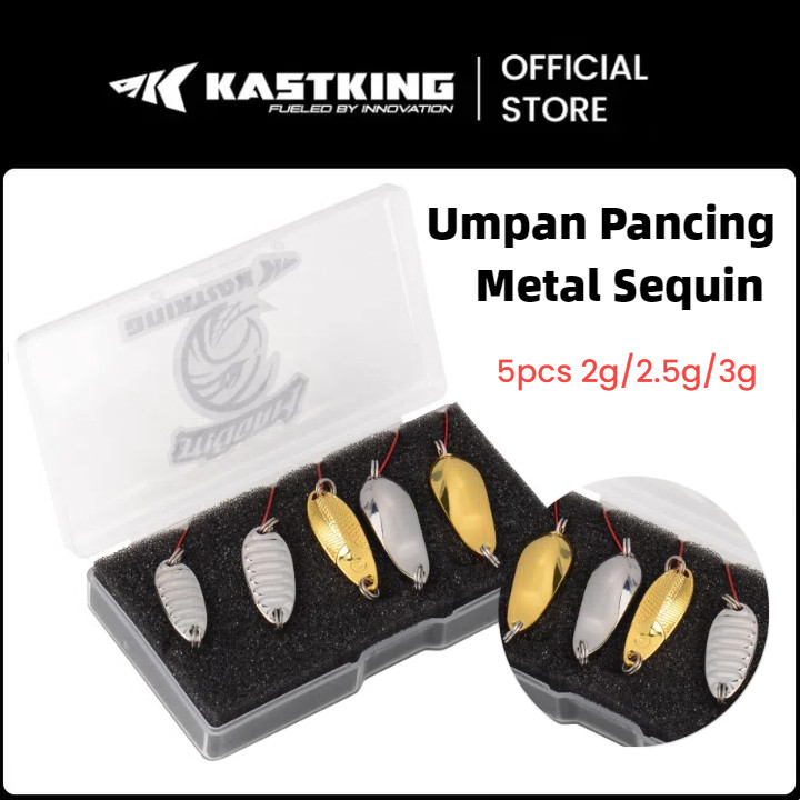 Jual [100% ASLI] KASTKING Umpan Spoon Pancing 1 Set Box Bionic Sequined ...