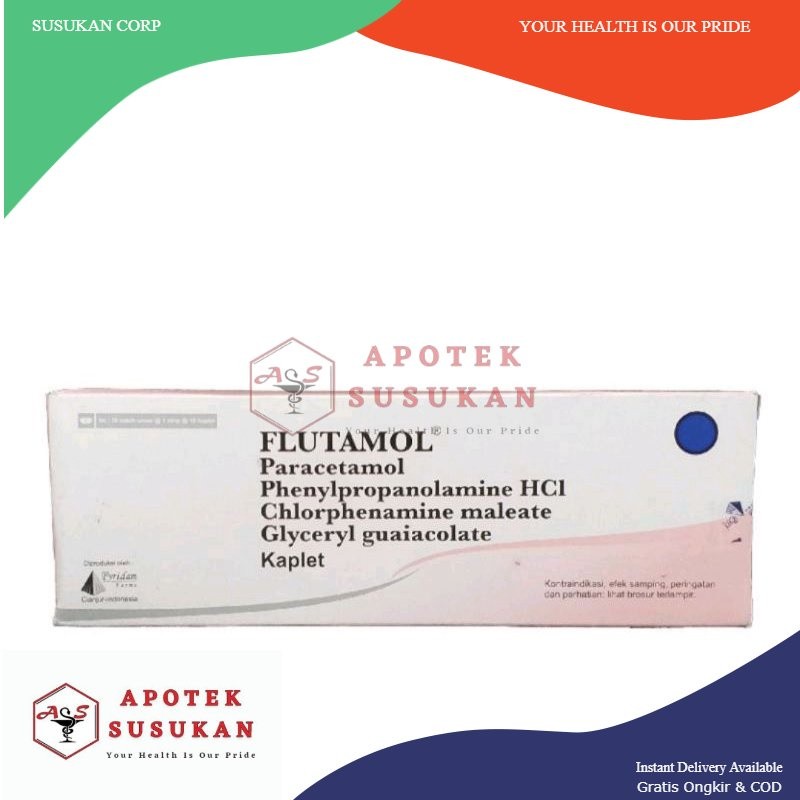 Jual Flutamol Strip isi 10 Tablet Obat Panas Demam Flu dan Batuk Pilek ...