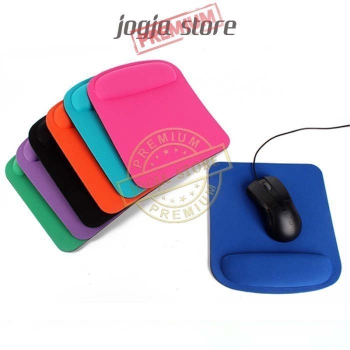 Jual Alas Mouse dengan Bantalan Gel Square Gel Wrist Rest Mouse Pad ...