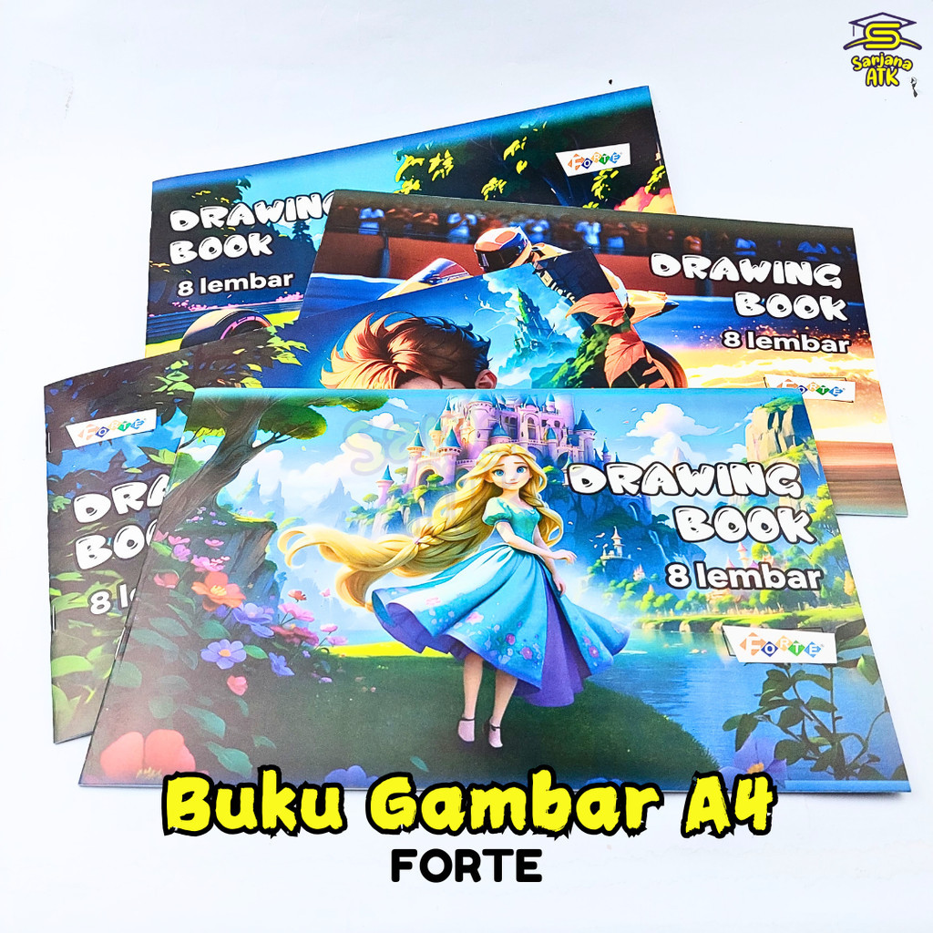 Jual Buku Gambar / Drawing Book A4 Merk FORTE 8 Lembar + Cara ...