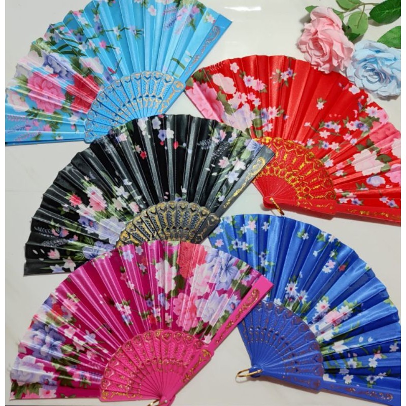 Jual Kipas Lipat Motif Bunga Jepang Kipas Tangan / Souvernir Pernikahan ...