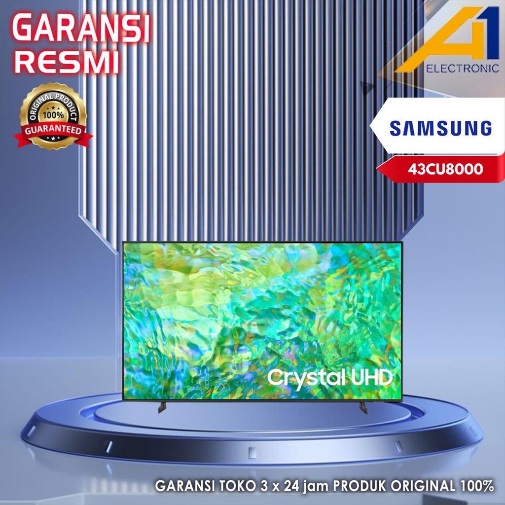 Jual LED TV SAMSUNG 43CU8000 / Smart TV Crystal 4K UHD 43 Inch | Shopee ...