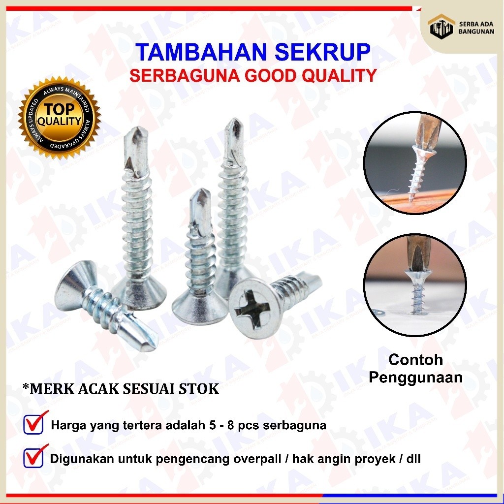 Jual baut sekrup kecil 1/2 inch skrup kayu mengunci serbaguna mini ...