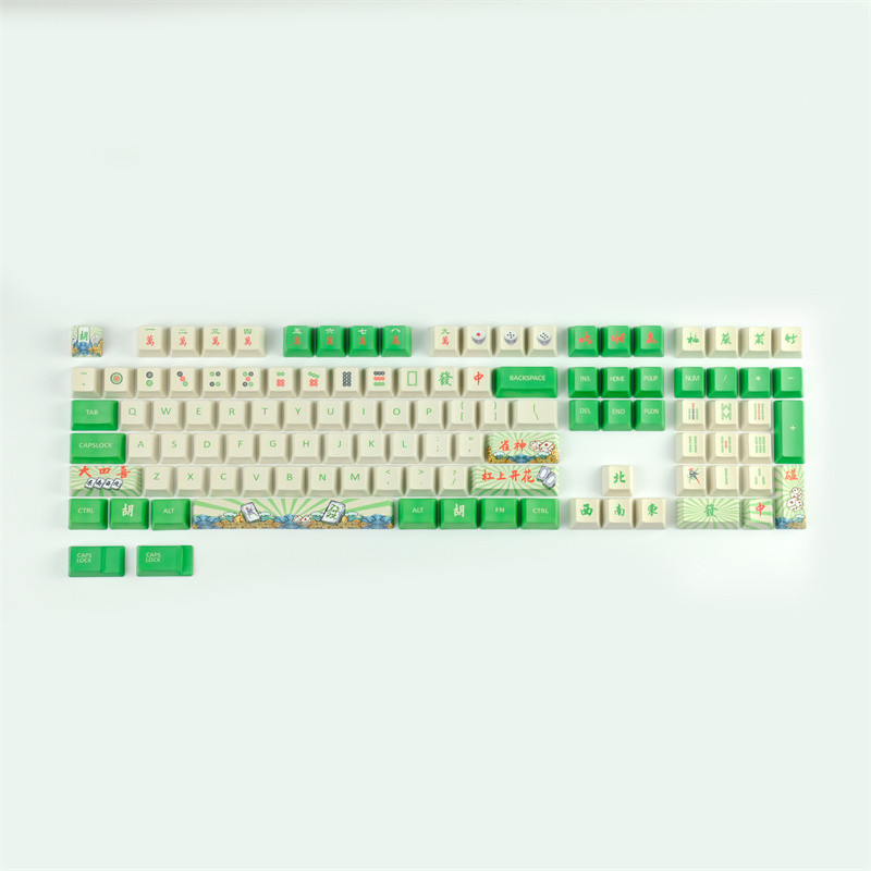 Jual Chinese Mahjong Keycaps Mechanical Game Keyboard Keycaps Theme Set ...
