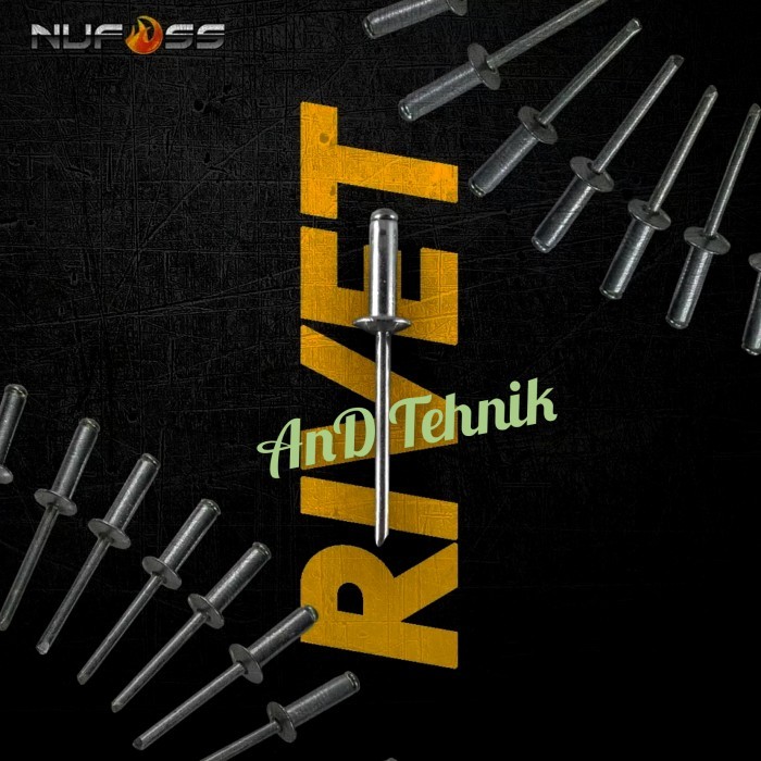 Jual Paku Rivet Aluminium 3,2 mm Dan 4,0 mm Paku Tang Rivet / Rifet 100 ...