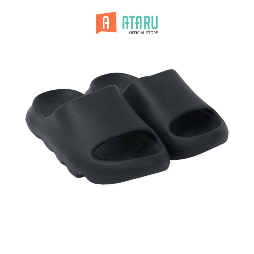 Jual Ataru Ukuran 42/43 Sandal Slides Textured Sole - Hitam Sendal ...