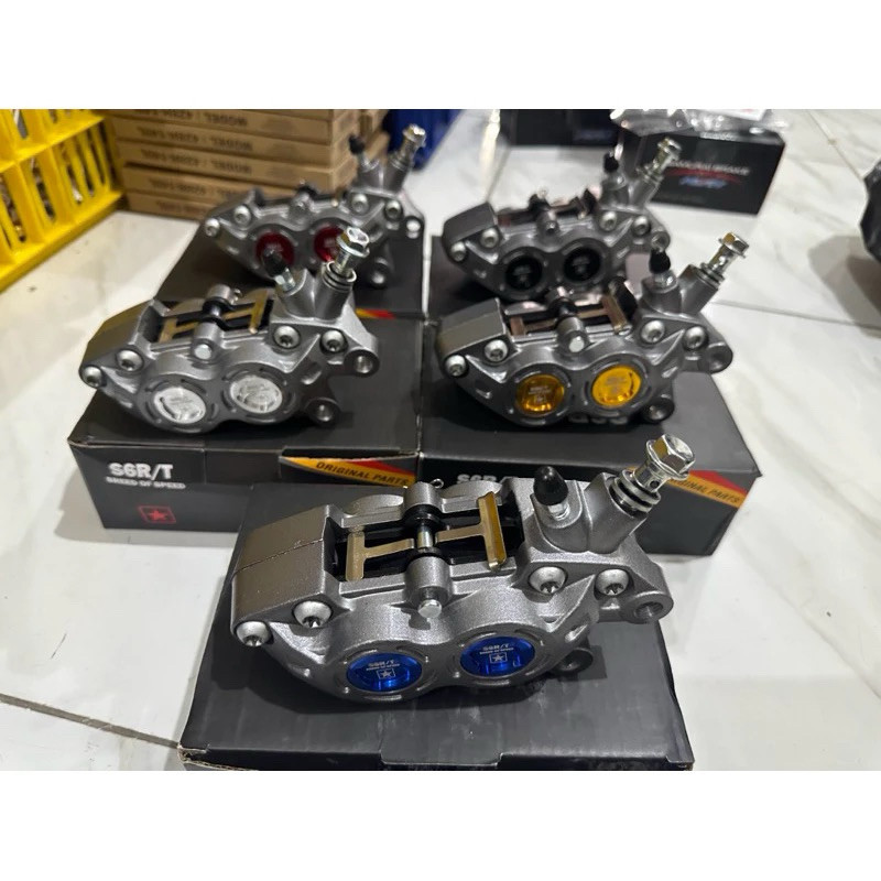 Jual KALIPER 4 PISTON BIG POT S6R/T BREED OF SPEED KALIPER 4P BIGPOT UNIVERSAL SEMUA MOTOR ...