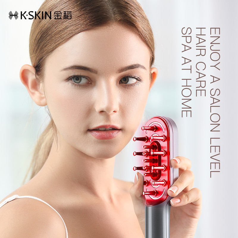 Jual KSKIN LED Red Light Therapy Electric Massage Comb Hair Growth ...