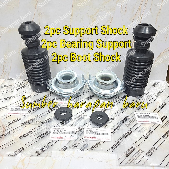 Jual Support Shock Set Bearing + Boot Shock Depan Agya Ayla OEM 1Set ...