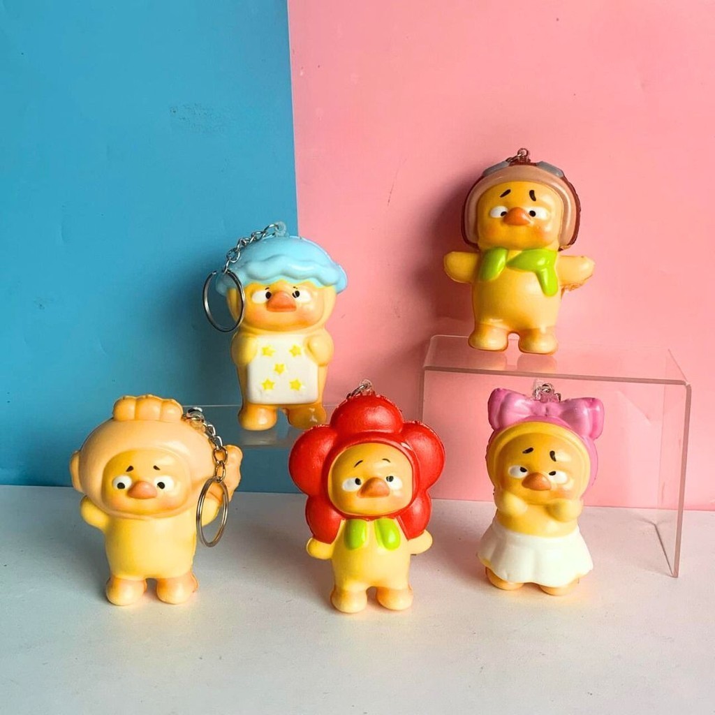 Jual KEYCHAIN SQUISHY FUNNY UPSET DUCK mainan anak pencetan lucu ...