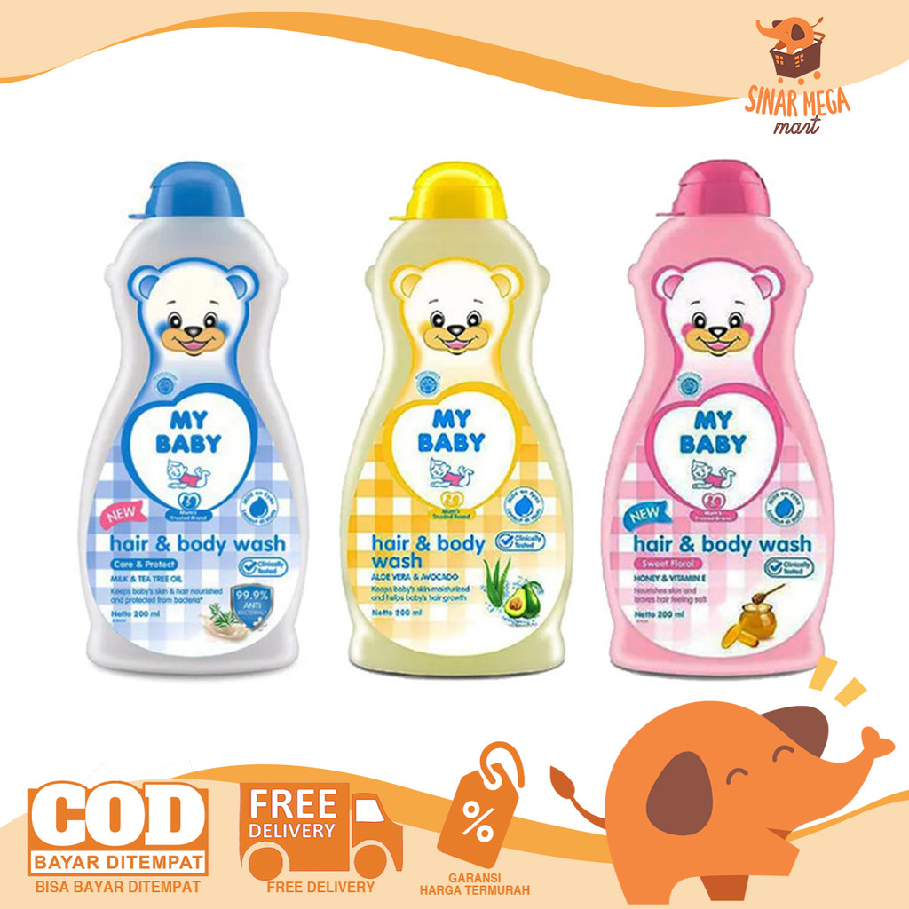Jual My Baby Hair & Body Wash 100ml Newborn Friendly - Sabun Shampo ...
