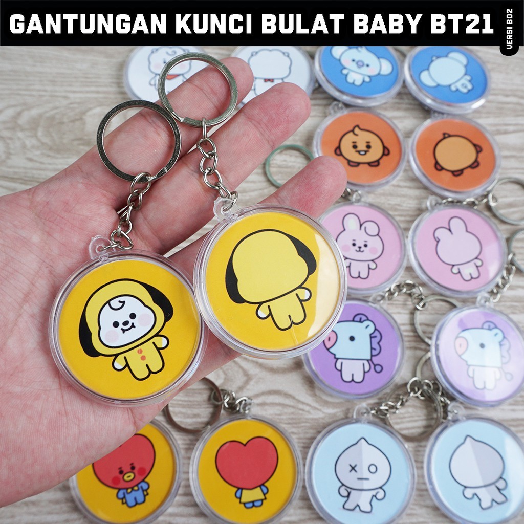 Jual Gantungan Kunci Akrilik Bulat BABY BT21 (VERSI B02) / Merchandise KPOP / Ganci BTS | Shopee ...