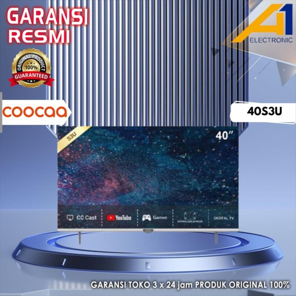Jual COOCAA LED TV 40S3U , Smart TV 40 Inch Bezel Less Youtube | Shopee ...