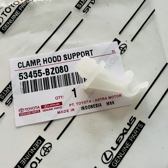 Jual 53455-BZ080 Clamp, Hood Suport Klip Kancing Tiang Kap Mesin Toyota ...