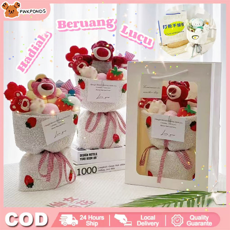 Jual Boneka Mewah Sanrio yang Lucu / Boneka Buket Beruang Stroberi ...