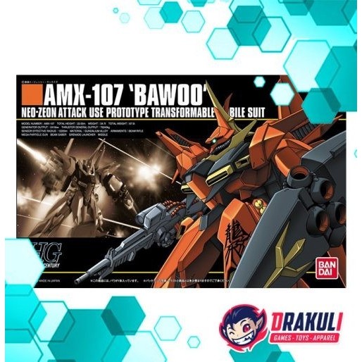 Jual Drakuli HQ BANDAI Plamo HGUC AMX-107 Bawoo | Shopee Indonesia