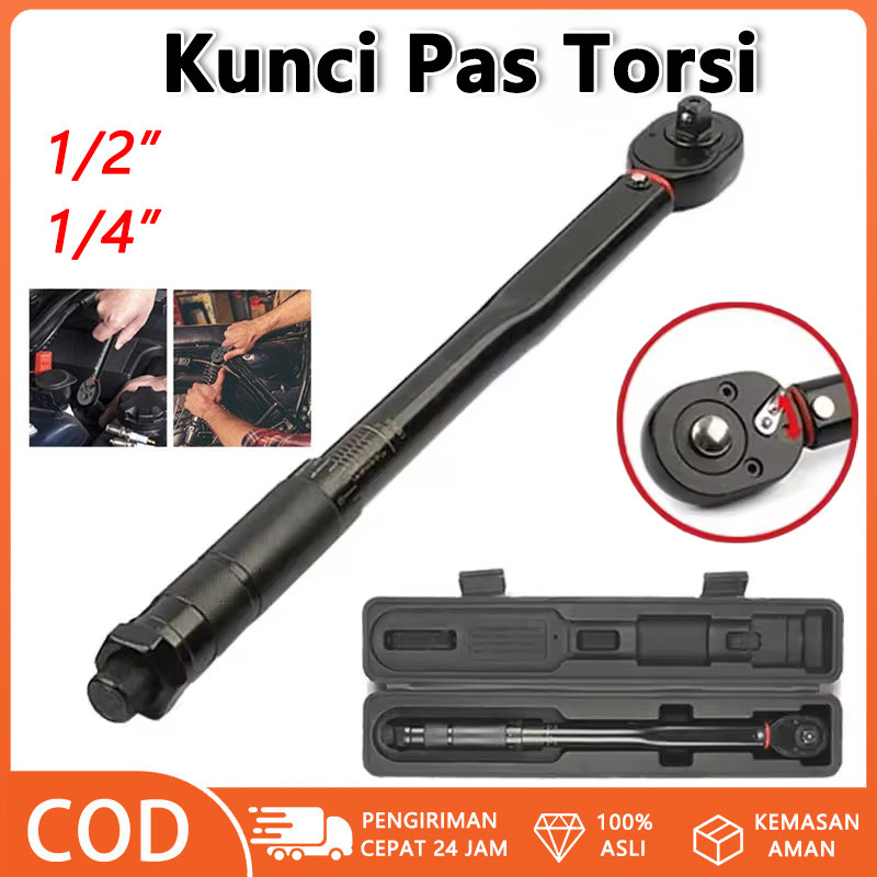 Jual 1/2 Torsi Preset Torsi Kunci Pas Drive Alat Ratchet 28-210 N.M ...