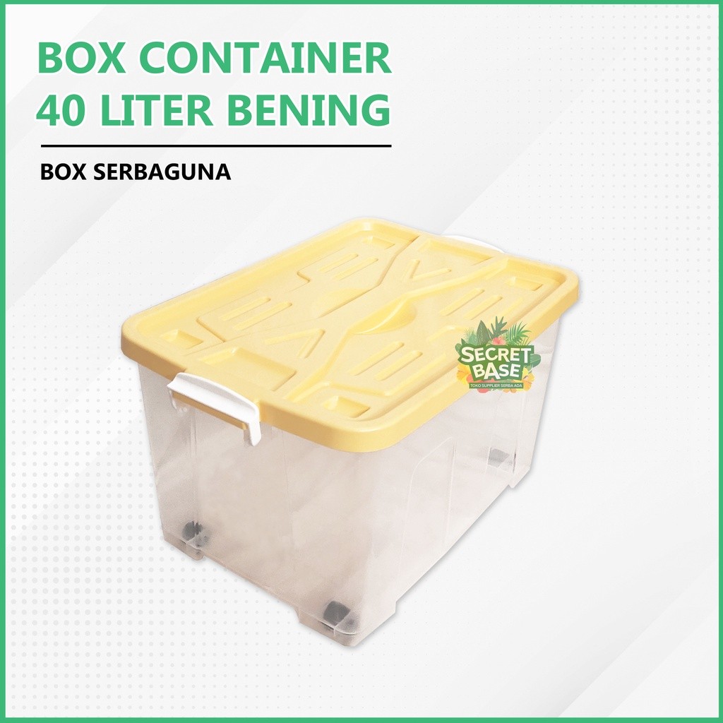 Jual [ PROMO ]BOX CONTAINER 40 LITER + RODA - Kontainer Box Plastik ...