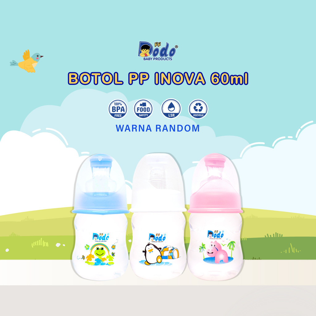 Jual Dodo Botol Susu PP Inova 60ml - Botol Bayi BPA Free Food Grade ...