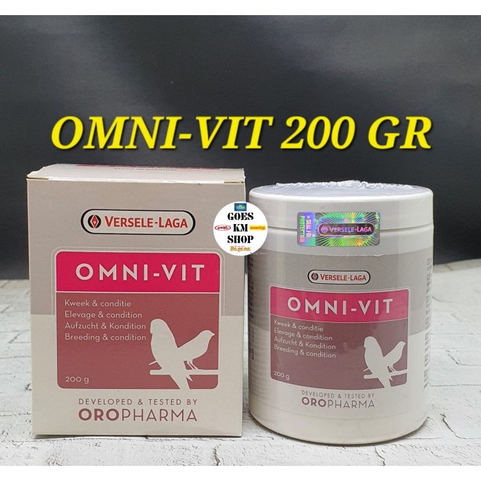 Jual OMNI VIT 200 GR VERSELE LAGA - MULTIVITAMIN SEMUA JENIS BURUNG ...
