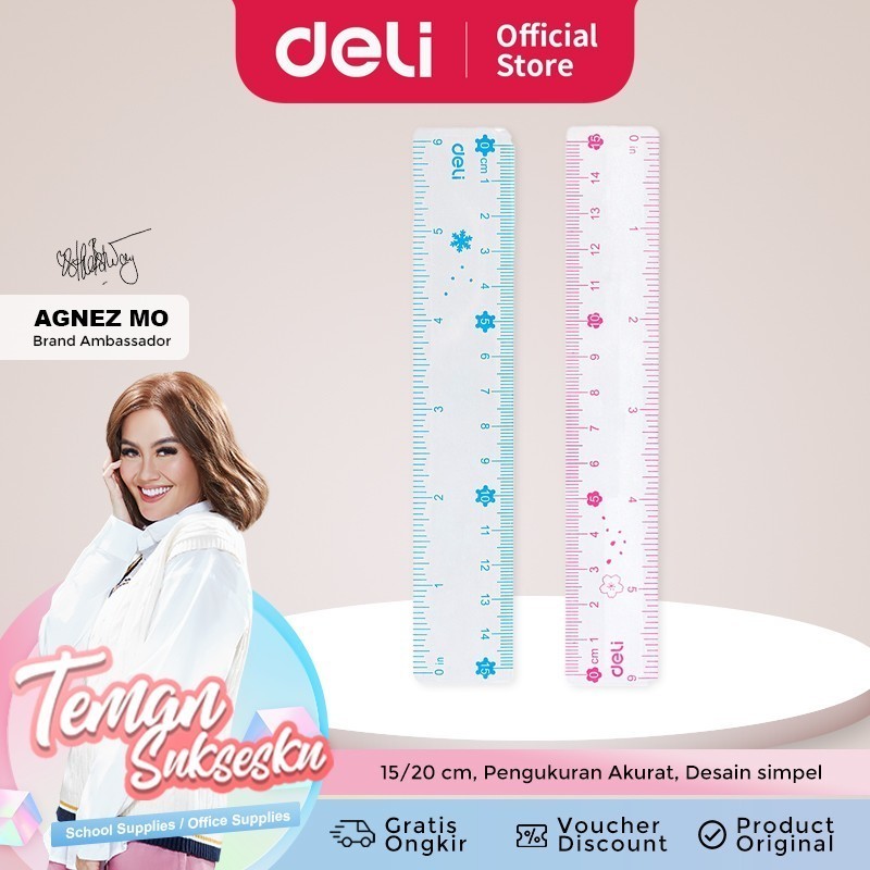 Jual Penggaris Sekolah Deli Design Lucu Mi You 15 cm - EH655 | Shopee ...