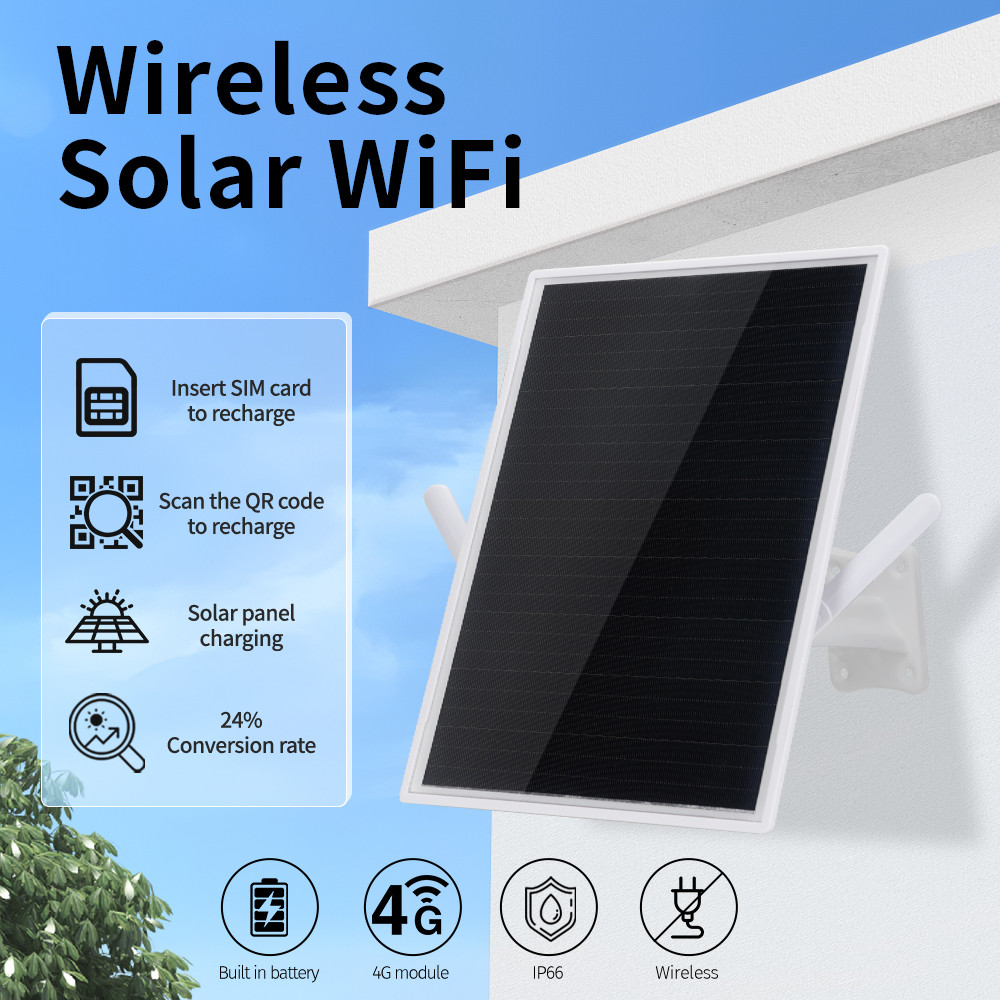 Jual W3 Outdoor Solar Wireless WiFi Hotspot For Security Camera QR Code ...