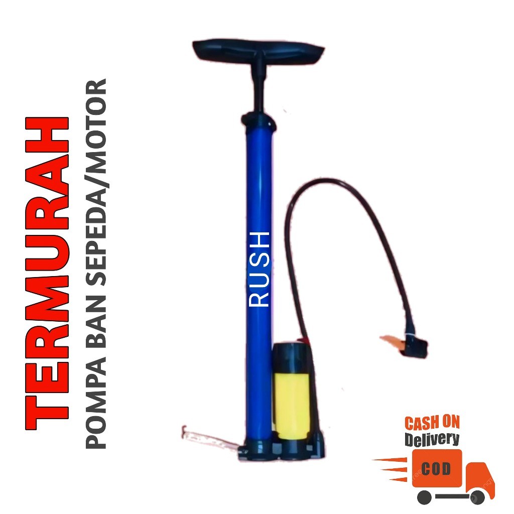 Jual RUSH Pompa Ban Tabung Meter Sepeda, Motor, Mobil Manual Hidrolik ...