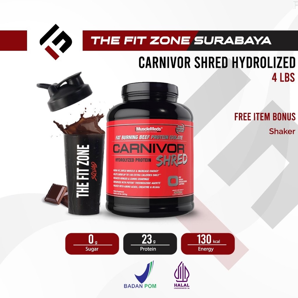 Jual MUSCLEMEDS Carnivor Shred 4 Lbs Beef Whey Protein Isolate + Fat ...