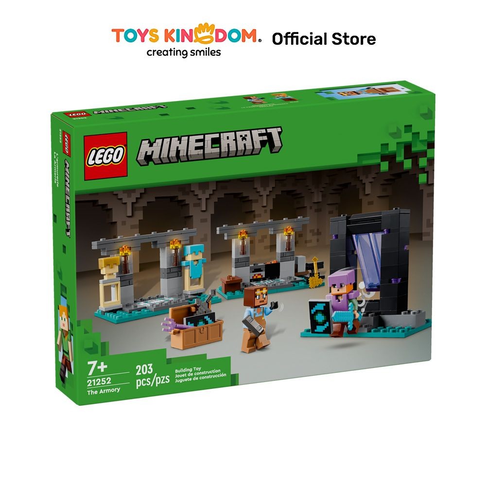 Jual Toys Kingdom Lego Minecraft The Armory 21252 Kids Toy Toys Block ...