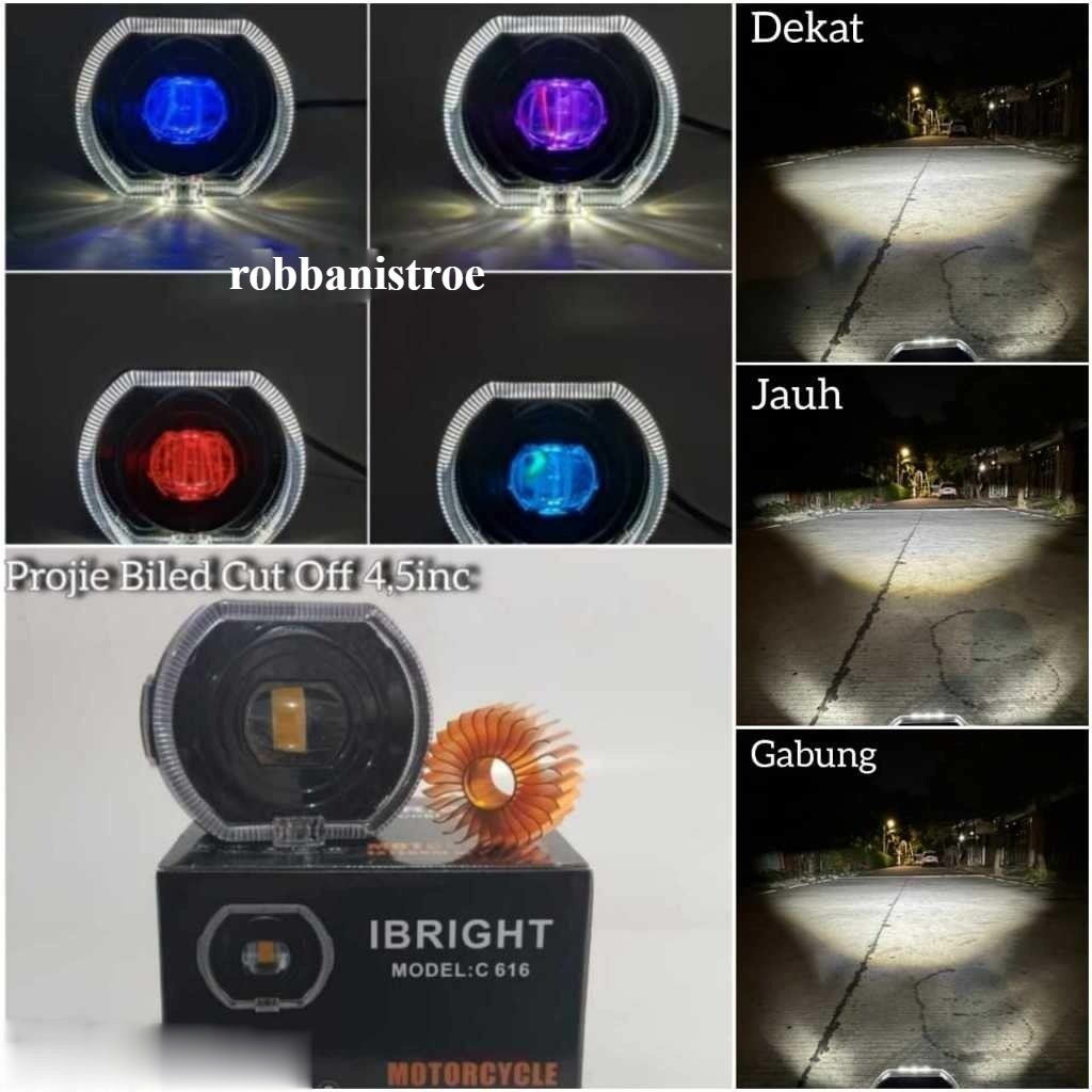 Jual IBRIGHT Projie Biled Cut Off 4,5inc C616 Body Black Dan Body Lebih Tipis New | Shopee Indonesia