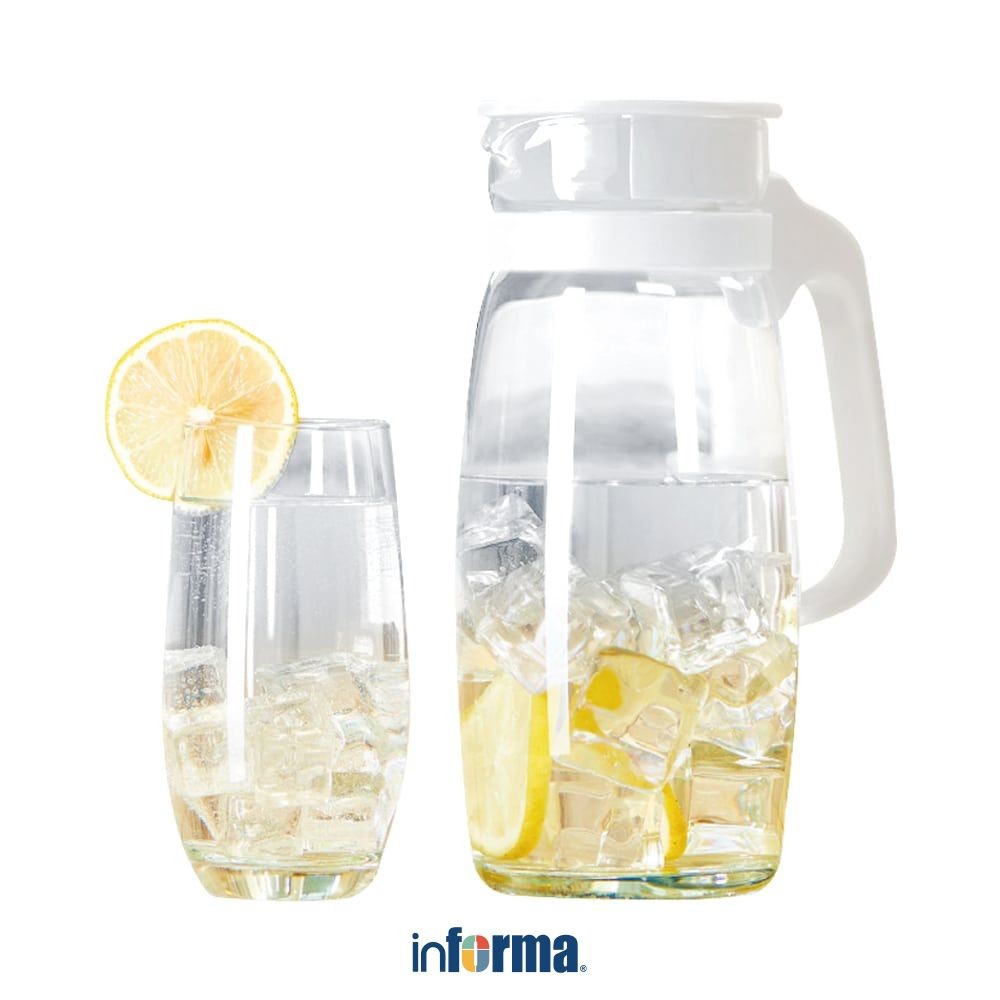 Jual Informa Libbey Sereno Set 5 Pcs Teko Minum & Gelas - Putih Set ...