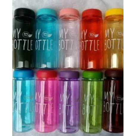Jual MY BOTTLE BOTOL MINUM PLASTIK 450ML NON POUCH BOTOL WARNA WARNI ...
