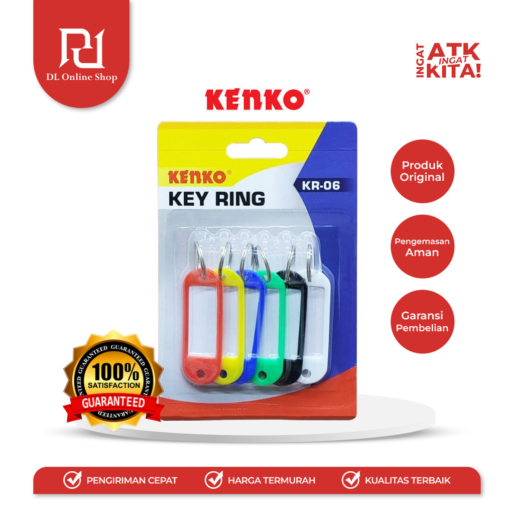 Jual KENKO GANTUNGAN KUNCI/ KEY RING KR-06 (1SET) | Shopee Indonesia