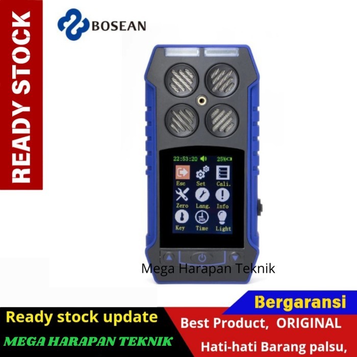 Jual Gas Detector BH4S 4 in 1 O2 CO H2S LEL BOSEAN Monitor BH-4S ...
