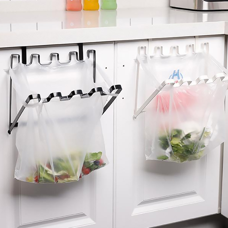 Jual Cabinet Door Garbage Bag Bracket Hanging Shopping Bag Hanger Multi ...