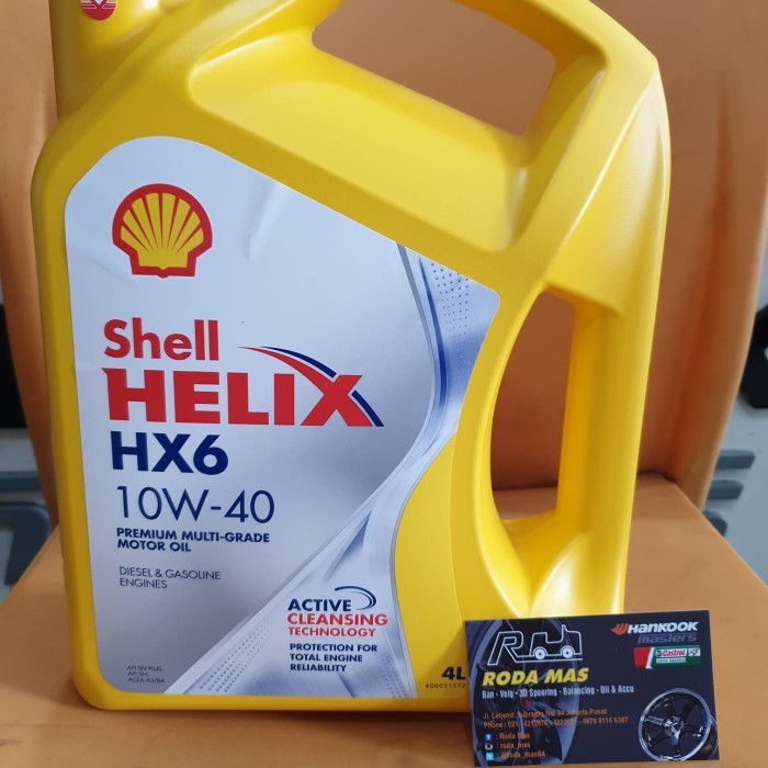 Jual Oli Shell HX6 10W-40 4L Original | Shopee Indonesia