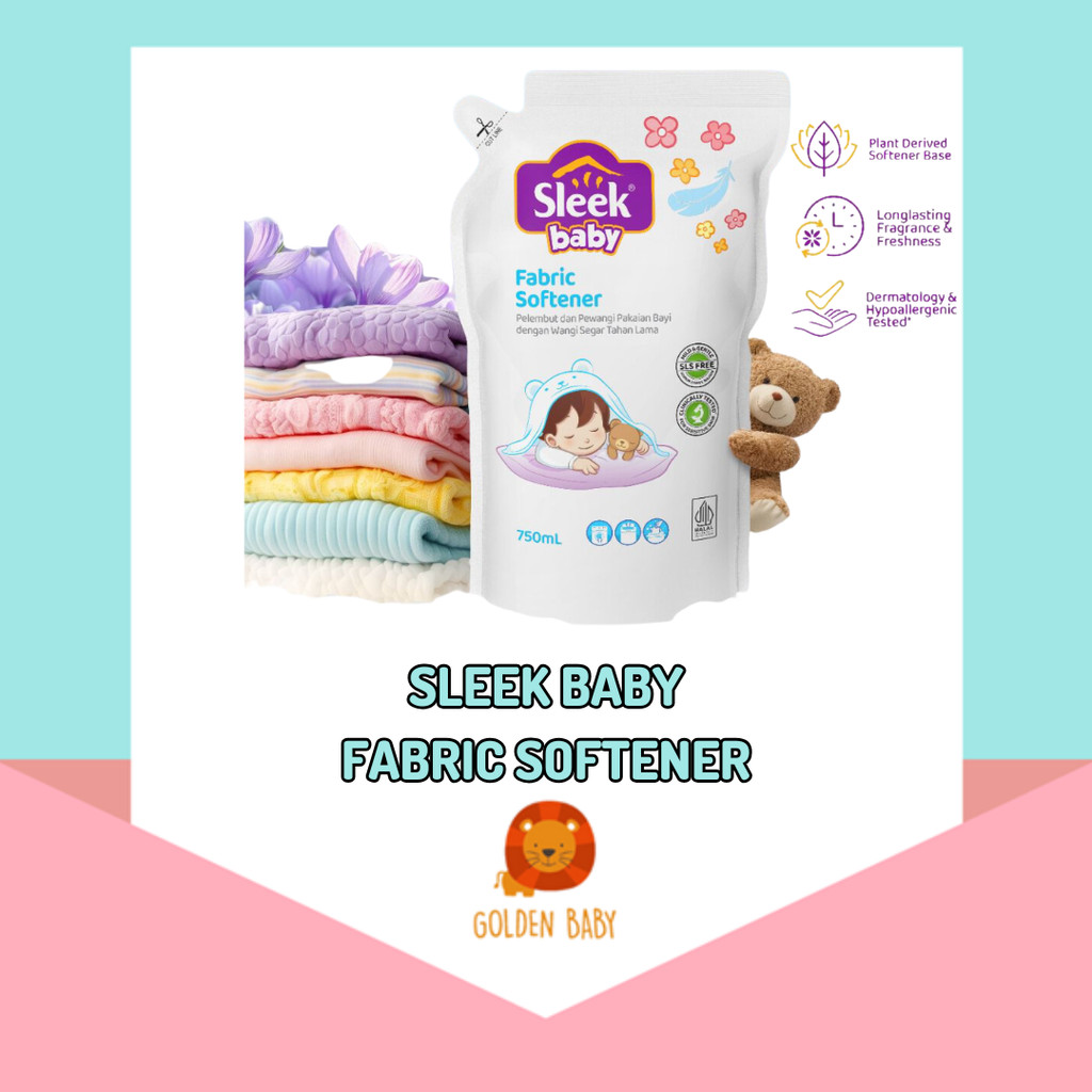 Jual Sleek Baby Fabric Softener 750ml | Pelembut Pewangi Pakaian Anak ...