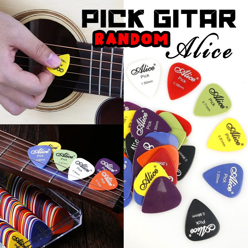Jual PICK GITAR ALICE Petikan Gitar Bass Melodi Akustik Listrik Tipis ...