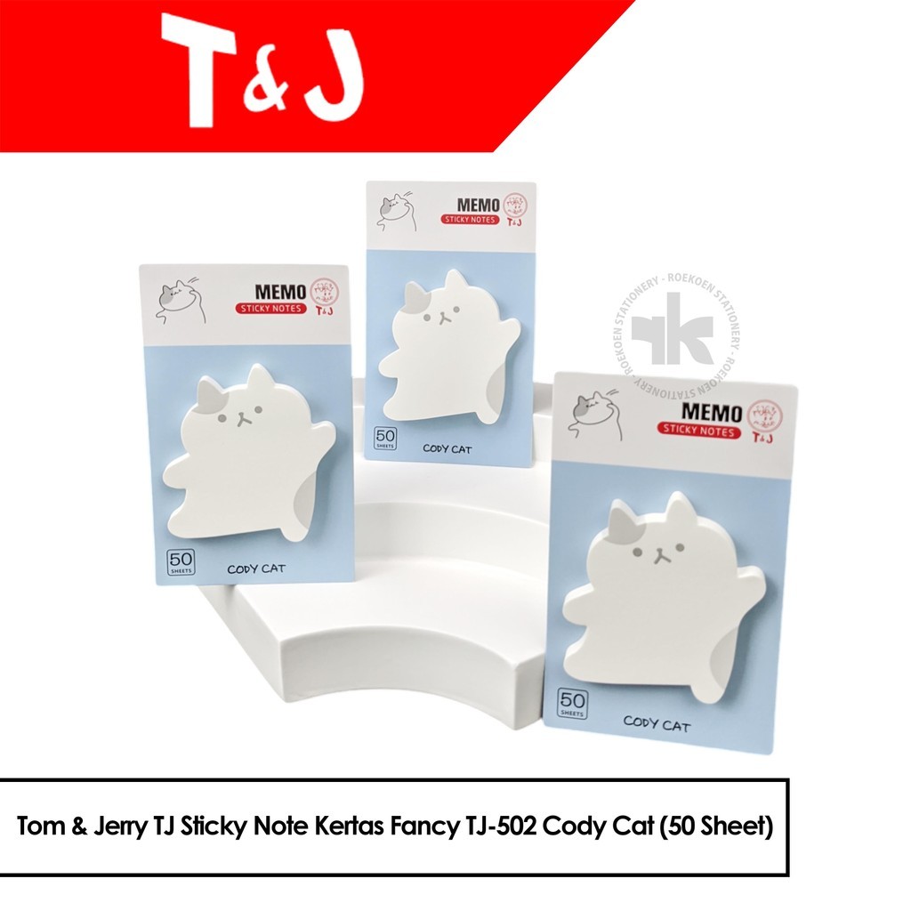 Jual Tom & Jerry TJ Sticky Note Kertas Fancy TJ-502 Cody Cat (50 Sheet ...