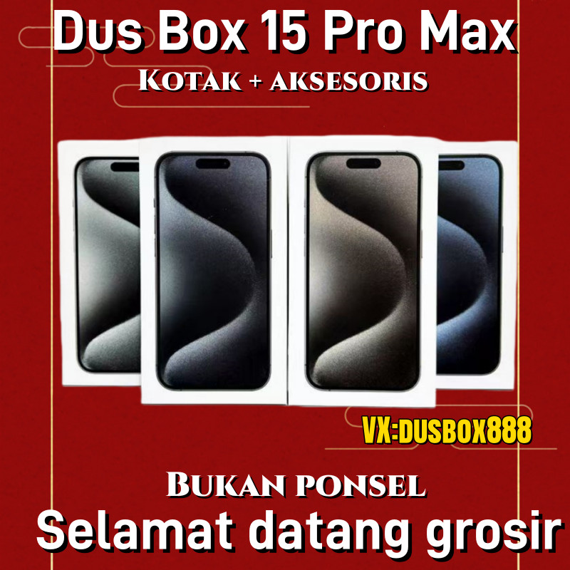 Jual Dus Box Kotak 14/15 Pro Max Grosir, stok banyak, termasuk kabel ...