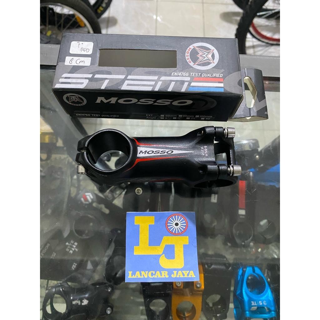 Jual Stem Mosso (EN14766) 80MM OS 31.8 Black | STEM Mosso OVERSIZE ...