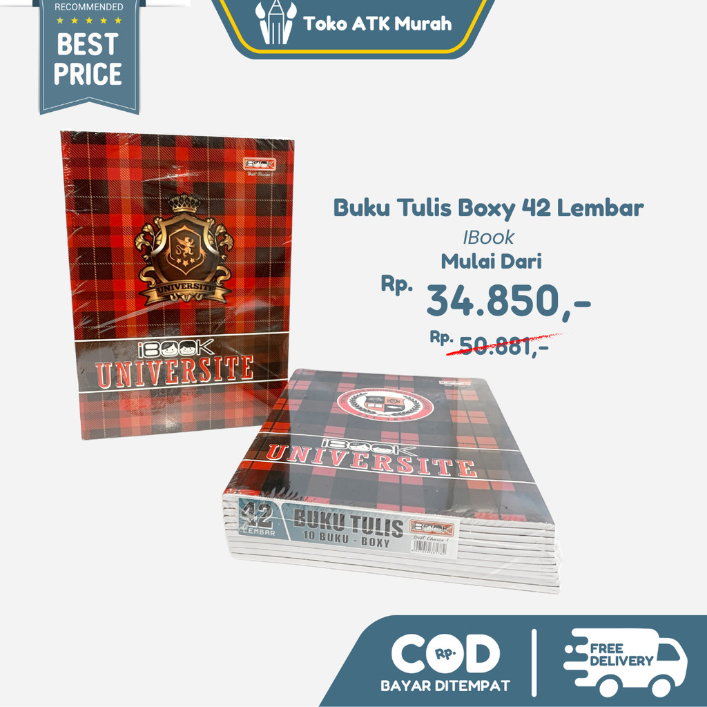 Jual Buku Tulis Boxy 42 Lembar iBook - Buku Tulis Sekolah Ukuran ...