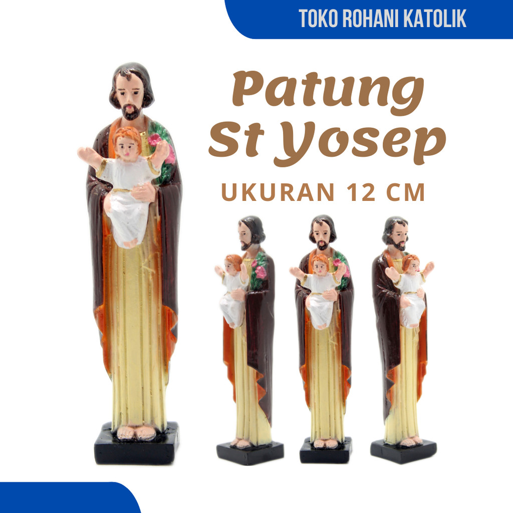 Jual PATUNG SANTO YOSEP 12 CM / PATUNG YOSEF / PATUNG BUNDA MARIA DAN ...