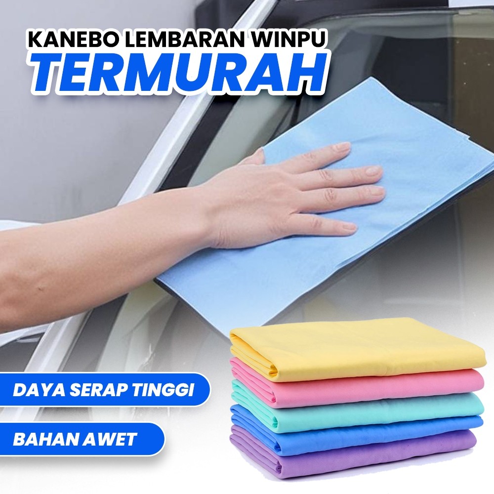 Jual WINPU Lap Kanebo Mobil Jumbo Tebal Daya Serap Tinggi Murah Ukuran 43x32 cm / Kanebo Refill ...