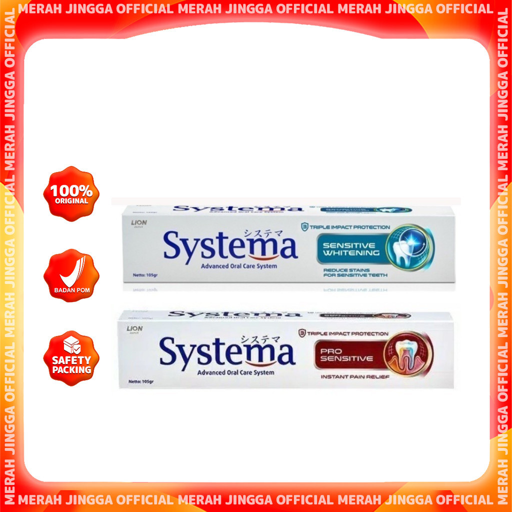 Jual Systema Pasta Gigi 105gr | Pro Sensitive - Sensitive Whitening ...
