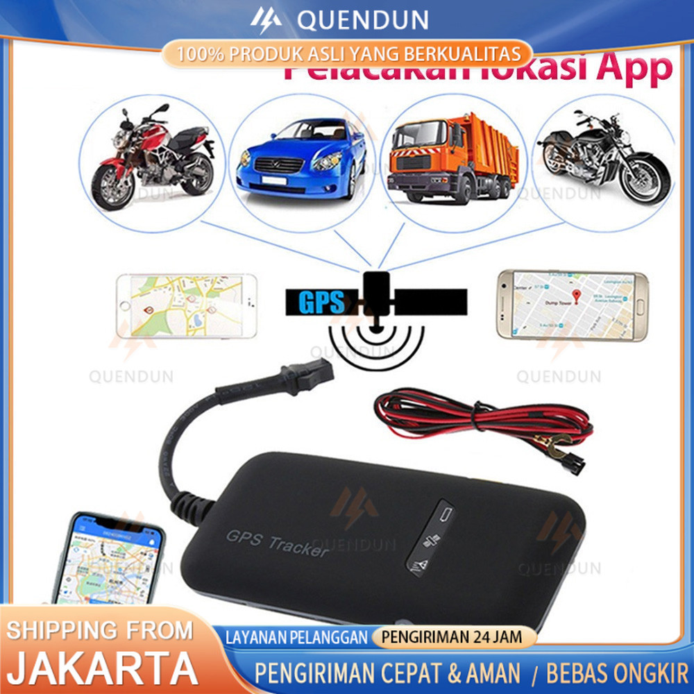 Jual GT02A Pelacak Motor/Mobil GPS Tracker APP GPS Tracker GSM GPRS ...