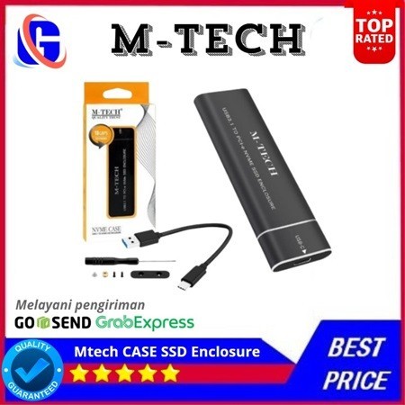 Jual Mtech CASE SSD Enclosure Casing SSD M2 NVME M-TECH USB 3.1 to M.2 ...