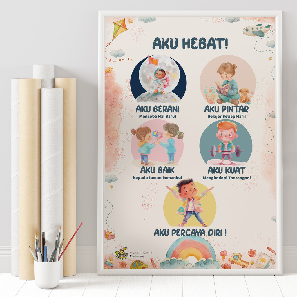Jual Paket POSTER AFIRMASI DIRI PENDIDIKAN KARAKTER Untuk Anak Usia ...