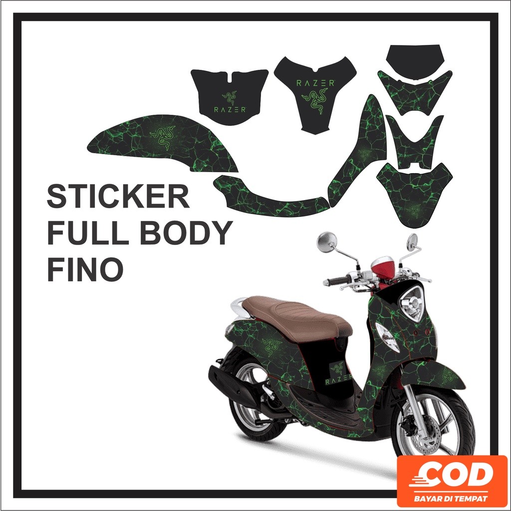 Jual Stiker Yamaha Fino 125 Decal Sticker grande Sporty Premium Full ...